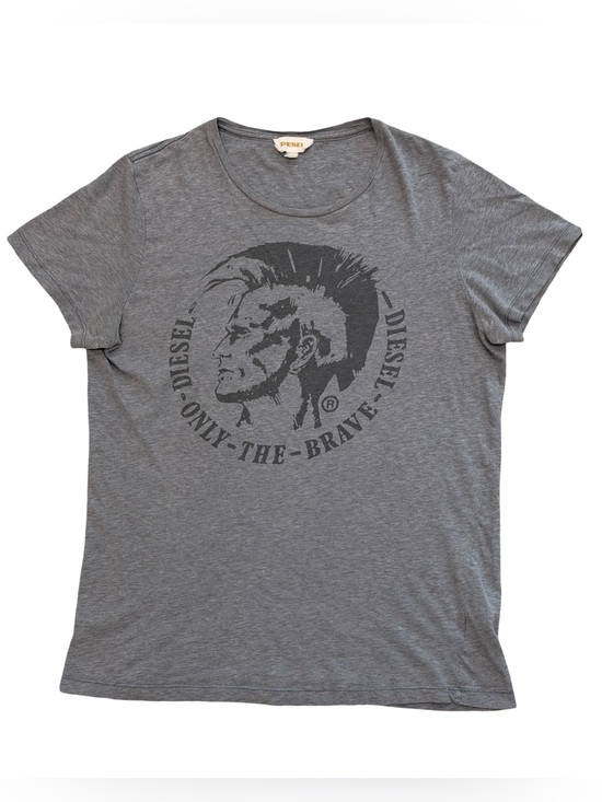 Diesel | Shirts | Y2k Diesel Only The Brave Mohawk Logo Tshirt | Poshmark